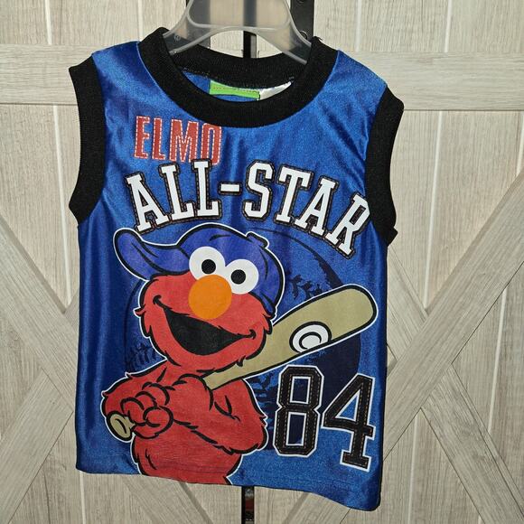 Sesame Street | Shirts & Tops | Y2k Kids Sesame Street Baseball Elmo ...